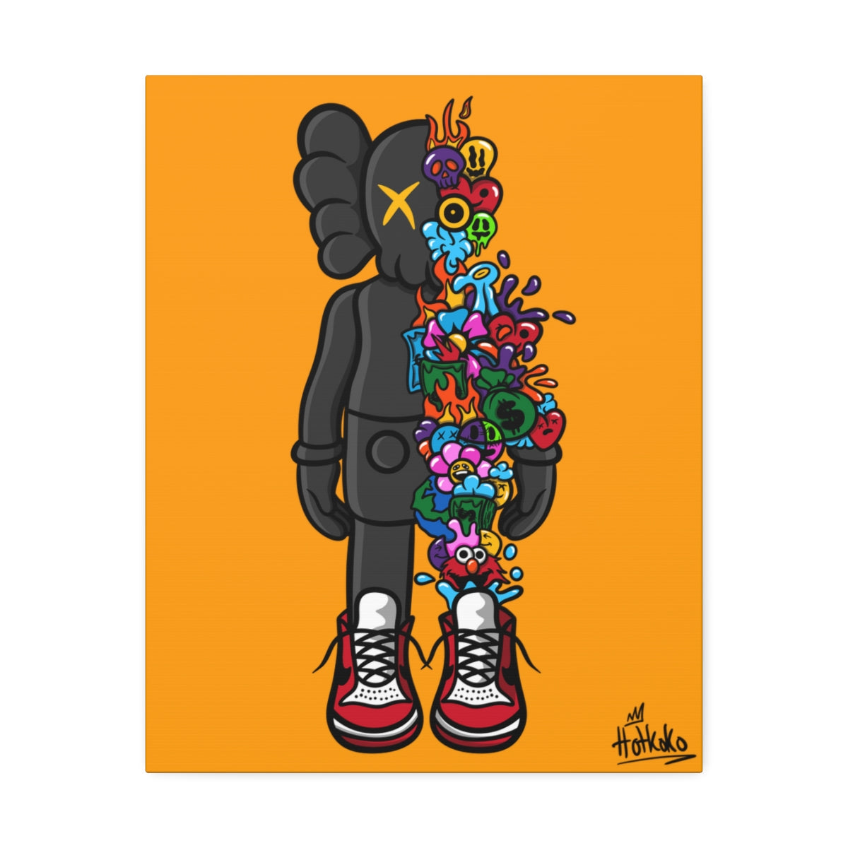KAWS Figure Cartoon Doodle Artwork – HotKokosArt